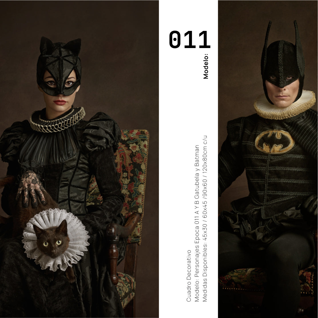 Set Cuadros Decorativos Personajes Época 011 Superhéroes Batman y Gatu ...